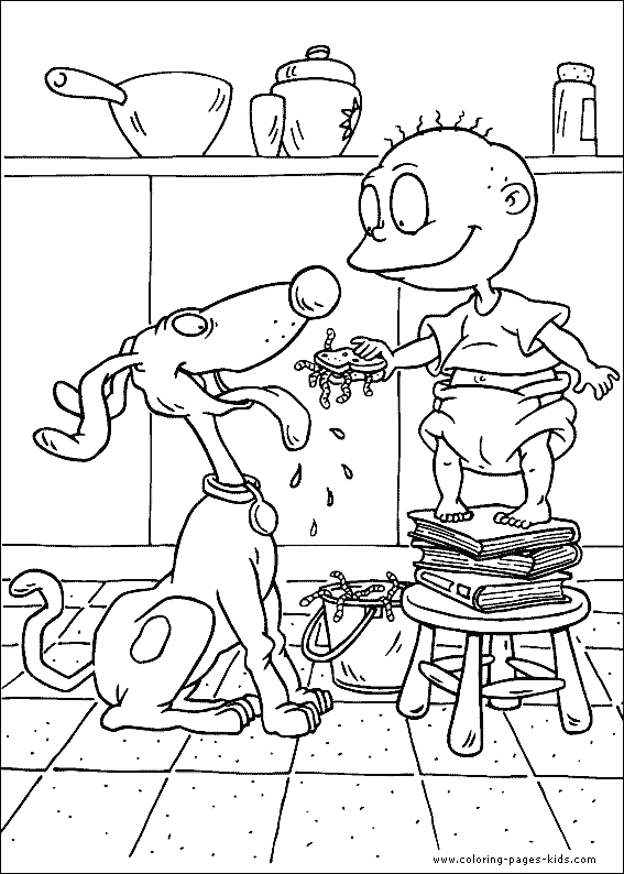 Rugrats Color Page Cartoon Color Pages Printable Cartoon Coloring 