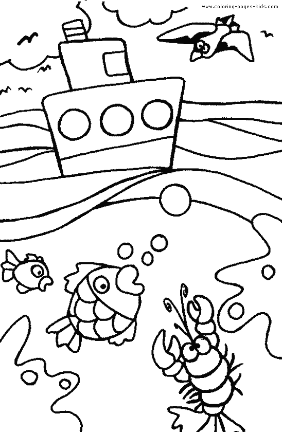 Summer Color Page Coloring Pages For Kids Holiday Seasonal