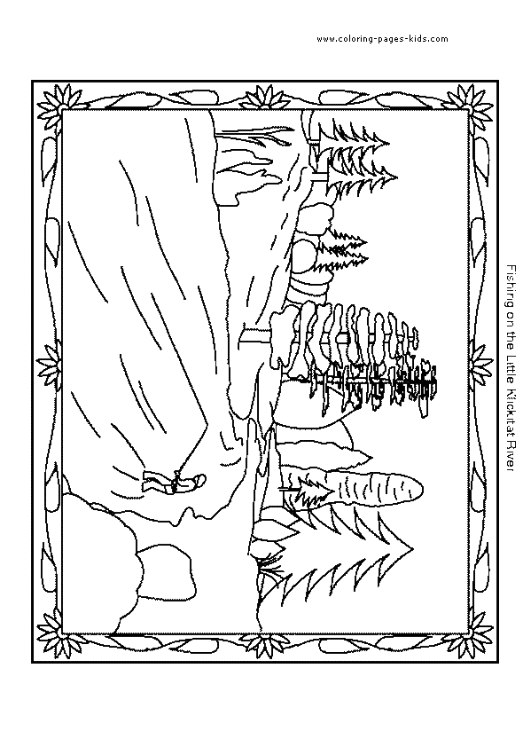 small riverf coloring pages