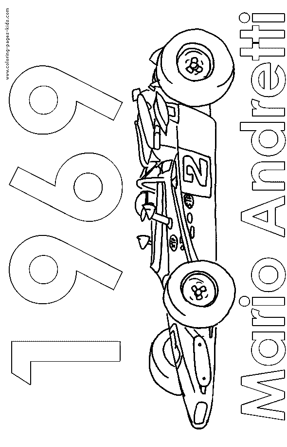 Checkered Flag Coloring Coloring Pages