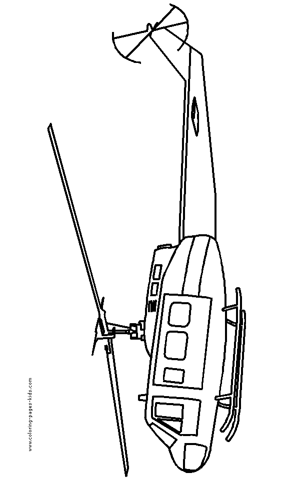 Helicopter color page - Coloring pages for kids - Transportation ...
