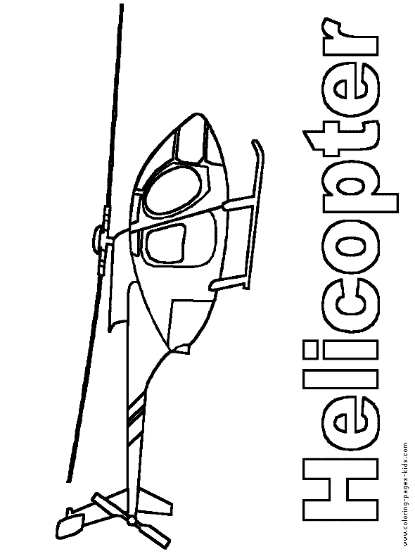 free printable coloring pages helicopter