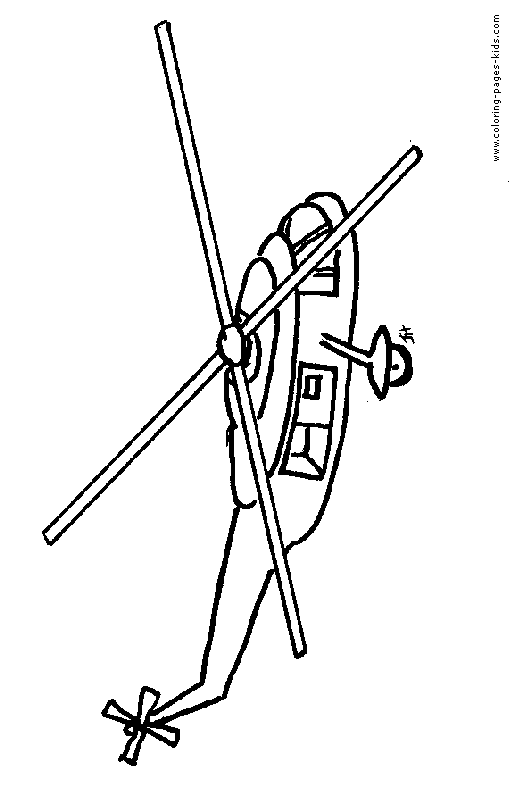 printable helicopter coloring pages